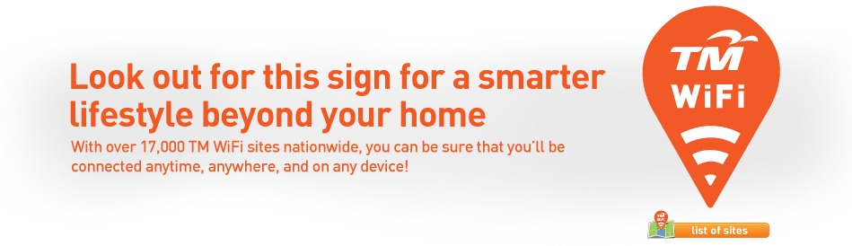 About TM WiFi? Service available for any UniFi/Streamyx subscriber